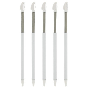 Assecure Metal Extendable Stylus for Nintendo 3DS XL - 5 Pack White | ZedLabz
