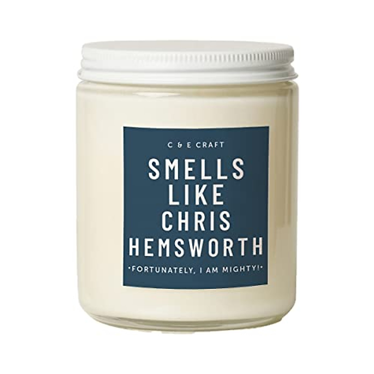 CE Craft - Smells Like Chris Hemsworth Candle - Whiskey and Oak Scented Candle, Celebrity Prayer Candle, Gift for Her, Made in The USA