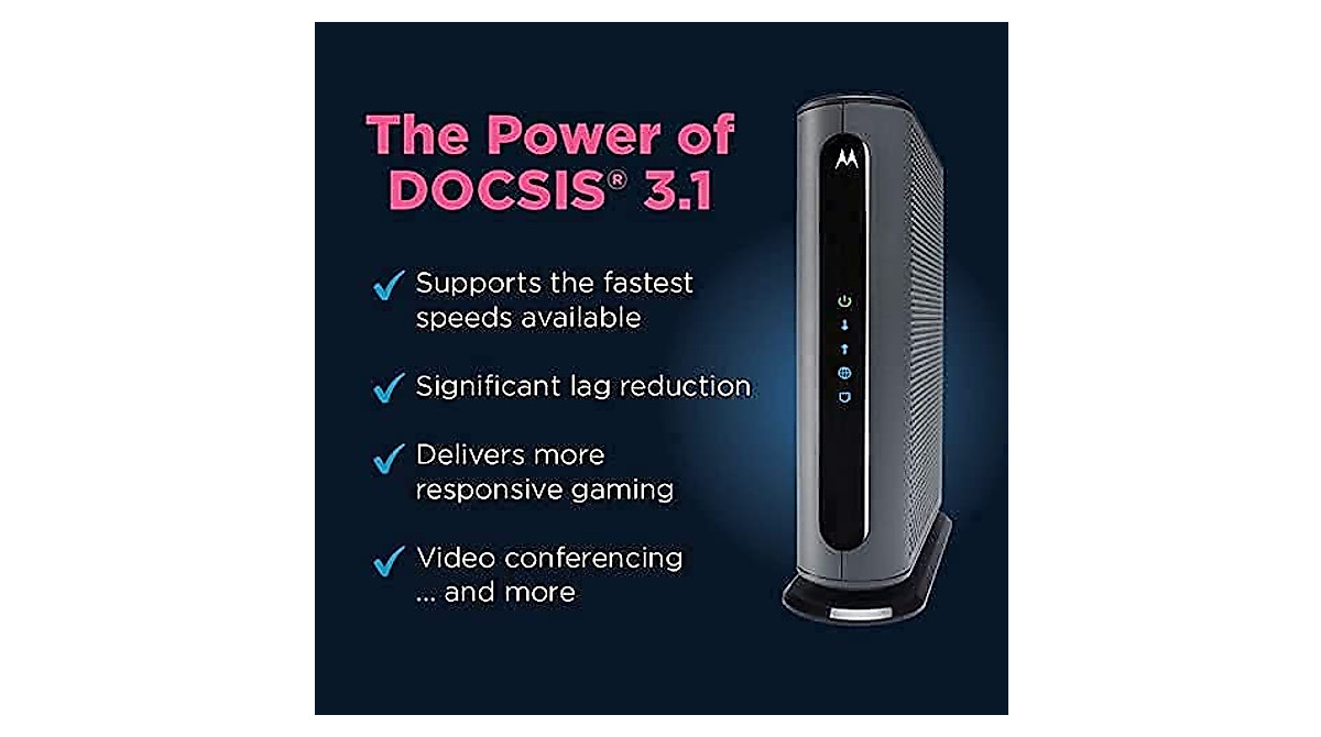 Motorola MB8611 DOCSIS 3.1 Multi-Gig Cable Modem with 2.5 Gbps Port