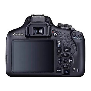 Canon EOS 2000D (Rebel T7) DSLR Camera w/Canon EF-S 18-55mm F/3.5-5.6 Zoom Lens + Case + Sandisk 64GB Memory Card + 3pc Filter Kit + Card Reader + Cleaning Kit (International Model) (Renewed)