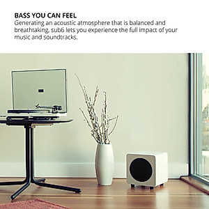 Kanto SUB6 6-inch Powered Subwoofer - Matte White