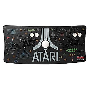 INLAND Arcade Fightstick USB Dual Joystick 2 Player Game Controller for PC Mac Raspberry Pi Console Xbox PC Version PS3 with Trackball