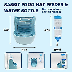 Tfwadmx Rabbit Food Hay Feeder Guinea Pig Food Dispenser Hamster Cage Hay Food Dispenser for Small Animals Bunny Chinchilla