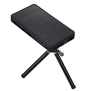 Smart Pocket Mini Projector,ASHATA 2.4G WiFi 4k HD Projector Support Bluetooth 4.0 Android6.0 OS USB TF Card for Home Cinema,Wireless Phone Connection for Movies, Presentations,Gaming,Phone(Black)