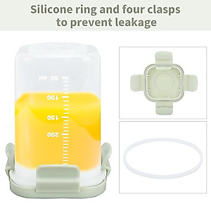 Songhak Baby Food Storage Containers Jars Lids Freezer Plastic Snack Puree Containers With Removable Ice Pack Safe Leak-proof Microwave Dishwasher 12 Set