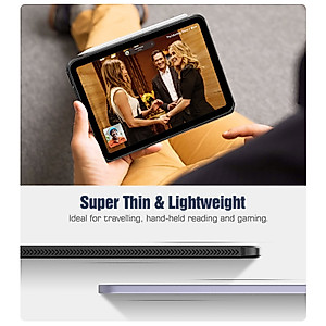 TiMOVO Case for iPad Mini 7 2024 (A17 Pro) / iPad Mini 6 2021, iPad Mini 7th/6th Generation Case 8.3 inch, Ultra Slim Clear Shock Absorbant Flexible TPU Edge Case, Support Apple Pencil Pro - Black