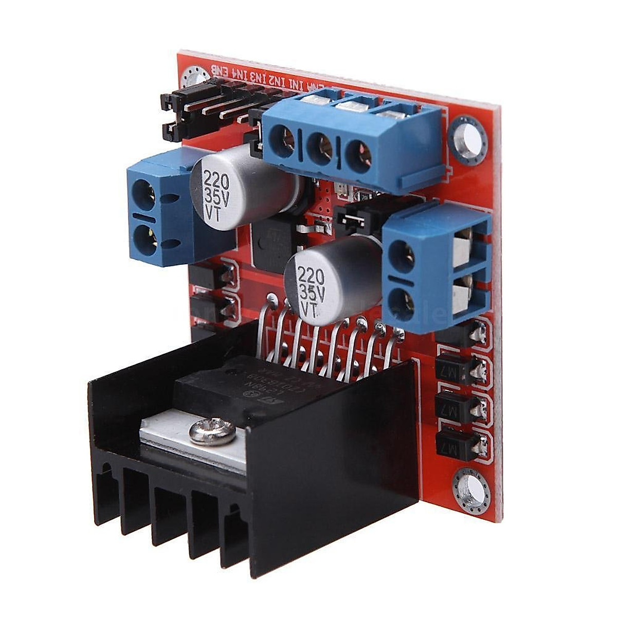 Ardest L298N Dual H-Bridge Motor Drive Controller for Arduino Smart Car Robot Power Stepper Motor Driver Module