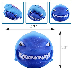 Anboor 5.5 Inches Squishies Shark Galaxy Jumbo Kawaii Super Soft Slow Rising Scented Animal Big Squishies Stress Relief Kid Toys