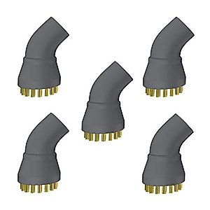 SHARPER IMAGE A160-002-5 Brass Brush 5-Pack Replacement for SI-160 Steam Mop, Gray