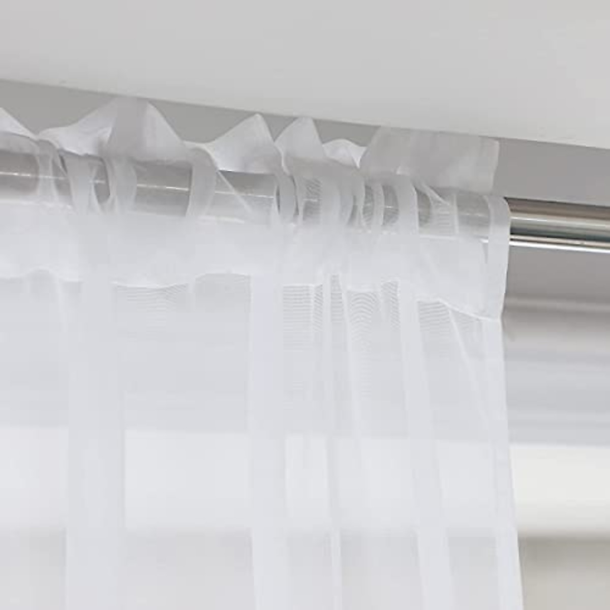 Window White Sheer Curtains 84 Inches Long 2 Panels Sheer White Curtains Clear Curtains Basic Rod Pocket Panel Other Beige Grey Purple Pink 63 72 95 108 Inch Bedroom Children Living Room Yard Kitchen