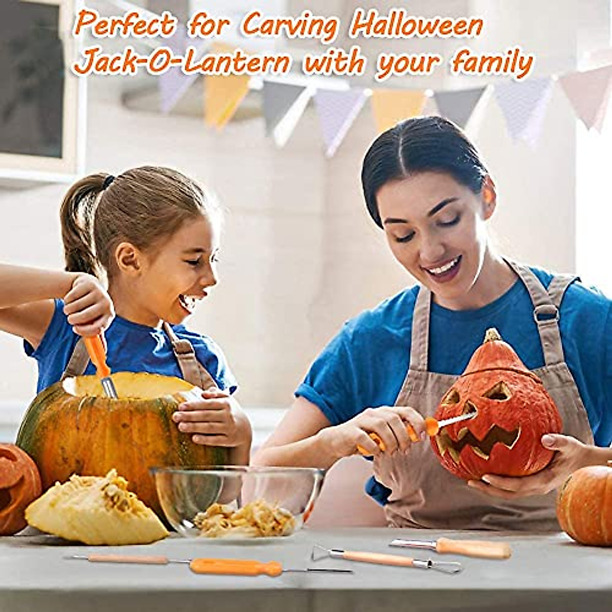 Halloween Pumpkin Carving Kit for Kids Adults13 PCS Professions Pumpkin Carving Tools Set Stainless Steel Heavy Duty Pumpkin Carving Knife Sculpting Tools for Jack-O-Lanter