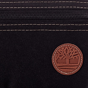 Timberland Men's Toiletry Bag Canvas Travel Kit Organizer, Black, One Size