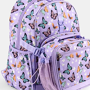 Choco Mocha Preschool Backpack for Girls Flora Backpack for Toddler Girls Preschool Backpacks for Girl Bookbag 14 inch Prek Backpack for Kids with Chest Strap Child 2-4 3-5 Gifts, Blue