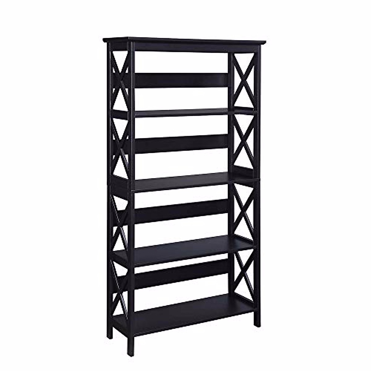 Convenience Concepts Oxford 5 Tier Bookcase, Black