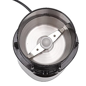 Grain Grinder 50g Stainless Steel Coffee Grinder Electric For Herb Nut Spice 150W Grain Grinder Mill for Home Chinese Herbal With Brush Easy To Clean(American Standard 110V)