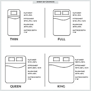 Purity Home Organic 100% Cotton Twin Ecru Sheet Set, 300 Thread Count Percale Weave Sheets Set, Ultra-Soft 14" Deep Pockets Dorm Bed, Breathable & Cooling for Hot Sleepers, Twin Ecru Sheets