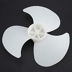 GLOGLOW Plastic Fan Blade, 2Pcs 3 Leaves Plastic Fan Blade Replacement Three Leaves Electric Fan Blades for Household Standing Pedestal Fan