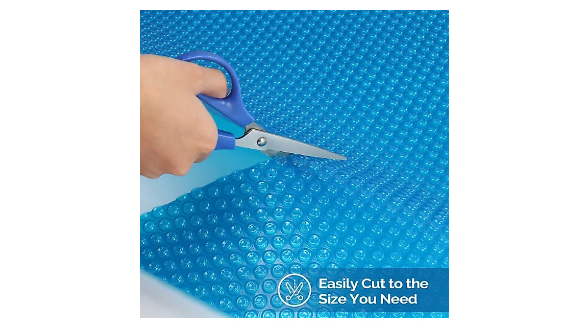 VINGLI 12Mil Solar Pool Cover 18x36 ft for Inground & Above-Ground Pools