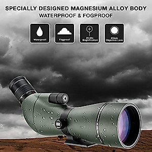 Barska Level ED 20-60x85mm Spotting Scope with Carrying Case