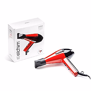 ELCHIM 2001 High Pressure Professional Hair Dryer - Red/Black , 1 Count (Pack of 1)