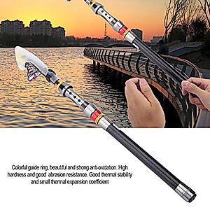 Vbestlife Telescopic Fishing Rod Carbon Fiber Sea Fishing Rod for Bass Trout Fishing for Saltwater & Freshwater(3.6m) Fishing Rods And Accessories
