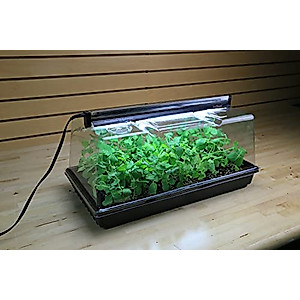 Super Sprouter Deluxe Propagation Kit for Starting Seeds or Cuttings, Includes Humidity Dome, Tray, Grow Light, and Booklet