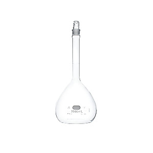 PYREX 2L Class A Volumetric Flasks with PYREX Glass Standard Taper Stopper