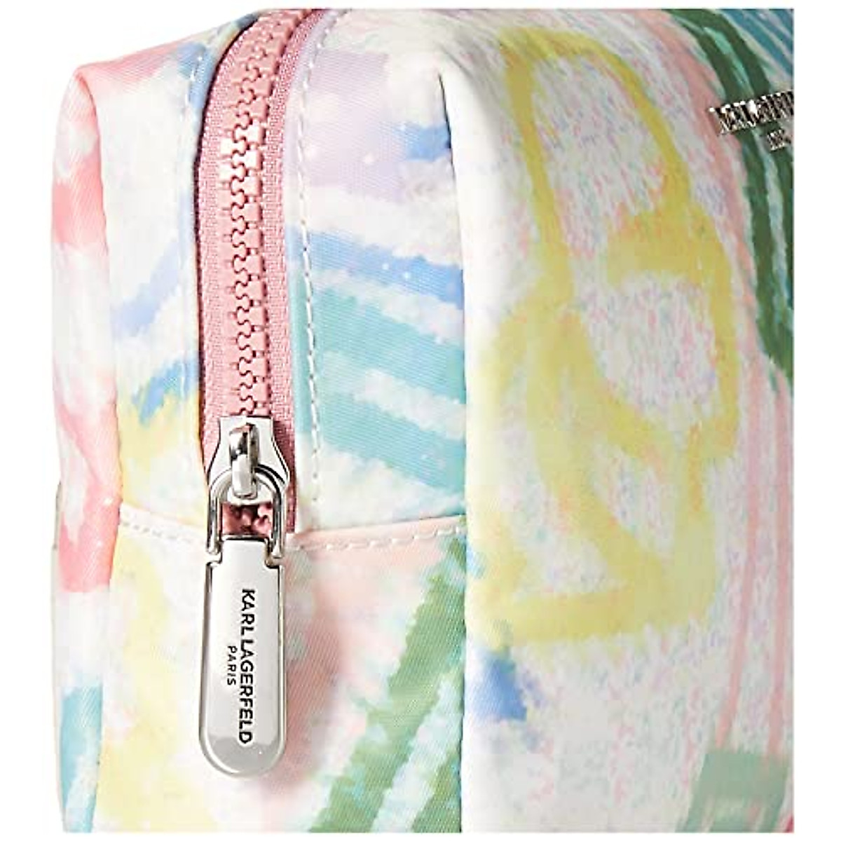 Karl Lagerfeld Paris womens Novelty Large Wristlet Handbags Bag Black Silver Amour One Size, White Multi Maybelle Slg, One Size US