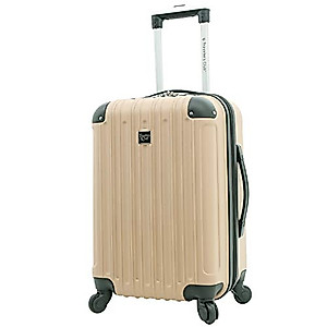 Travelers Club Midtown Hardside 4-Piece Luggage Travel Set, Expandable, Tan