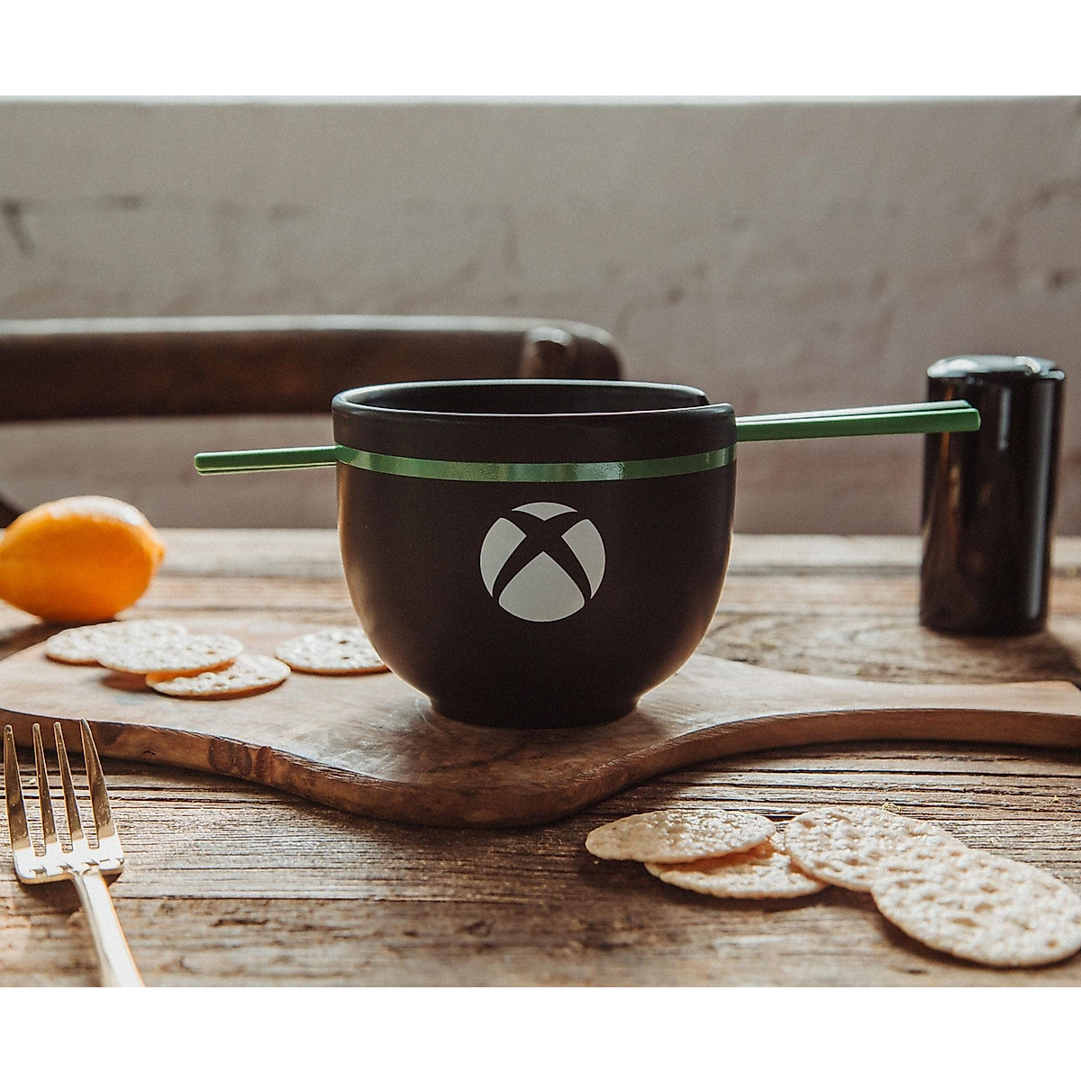 Ukonic Xbox Series X Logo 20-Ounce Ramen Bowl and Chopstick Set