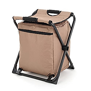 ARROWHEAD OUTDOOR Multi-Function 3-in-1 Compact Camp Chair: Backpack, Stool & Insulated Cooler, w/External Pockets & Storage Bag, Lightweight, Large Backpack, Fishing, Hiking, Heavy-Duty, USA-Based