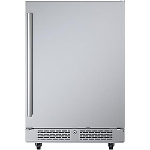 Avallon AFR242SSODRH 24 Inch Wide 5.66 Cu. Ft. Built-In Compact Outdoor Refrigerator with Right Hinge
