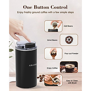 4 IN 1 Single Serve Coffee Maker with Milk Frother and Coffee Grinder, Coffee Maker for K Cup and Ground Coffee, with 30 oz Removable Water Reservoir, 6 to 14 oz. Brew Sizes, Coffee Machine for Home