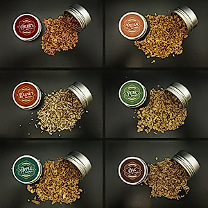 SOLENCIO Cocktail Smoker Kit with Butane Torch, 6 Wood Chip Flasks, 4 Stone Ice Cubes, and Whiskey Box Set for Old Fashioned and Bourbon Infusion as Gift for Men, Husband, Dad, and All Whisky Lovers