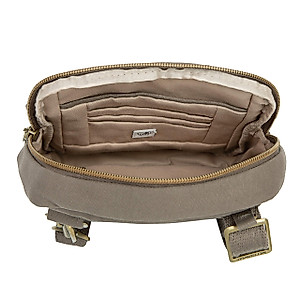 Travelon: Anti-Theft Courier Small N/s Slim Travel Bag - Stone Gray