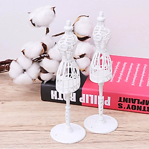 20pcs Doll Dress Form Mini Mannequin Dress Form Mannequin Model Stand Accessories for Doll Dresses