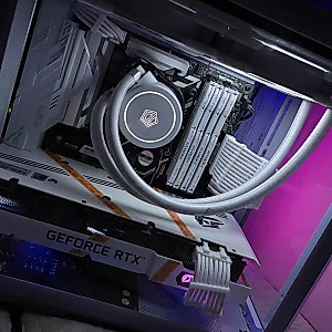 ABNO1 PSU Cable Extension Kit 30CM Length with Combs,1x24Pin/2x8Pin(4+4) EPS/3x8Pin(6P+2P) PCI-E/PC Sleeved for ATX Power Supply,White, All-White