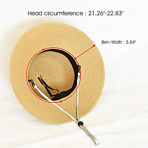 SOMALER Womens Straw Sun Hats Wide Brim Foldable Beach Hats UV UPF 50+ Summer Sun Travel Hat for Women