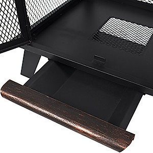 GHP Group OFW577HC Stratford House Wood Burning Fire Pit