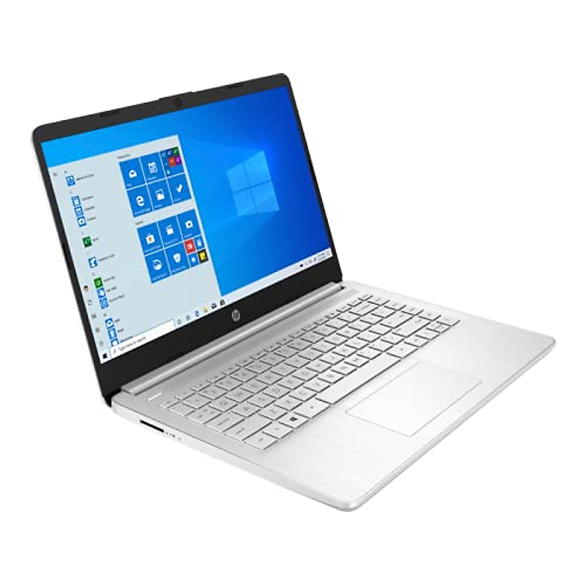 HP Laptop 14-fq1074nr 14" AMD Ryzen 3 5300U 8 GB Memory; 256 GB SSD Storage Windows 11 S Natural Silver(Renewed)