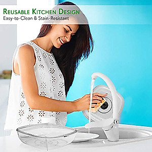 NutriChef Air Vacuum Seal Food Container - 1 Liter Capacity Kitchen Reusable Airtight Food Saver Sealer Storage Box Canister Meal Prep, Lunch, Bread, Cereal, Keeps Food Fresh Tasty - PKVSCN1L