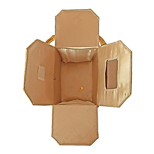 Cherry Blossom Brocade Handbag - Gold