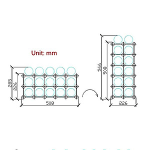TEmkin Wine Rack 15 Bottles Wine Show Wine Storage Rack Cube Cabinets Wine Rack Wine Display Stand Storage Shelf Suspension Solid Wood Grape Wine Cellar Wine Cellar Bar C