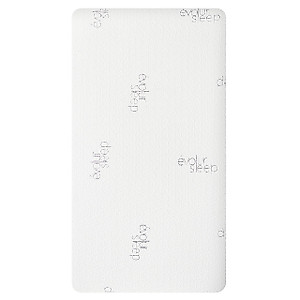 Evolur Full Size Crib Tencel Waterproof Mattress Protector Pad and Fitted Sheet, Purple, Pack of 2