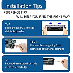 2 Pack Black 36A | CB436A Toner Cartridge Replacement for HP Laserjet M1522n MFP M1523nf MFP M1120 MFP P1505 P150n Printer Toner