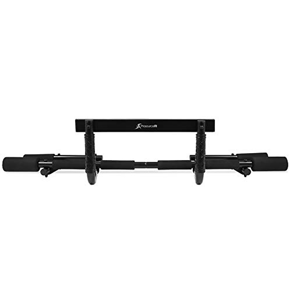 ProsourceFit Multi-Grip Chin-Up/Pull-Up Bar, Heavy Duty Doorway Trainer for Home Gym (ps-1109-cu), Black