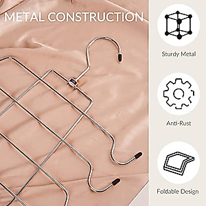 ZEDODIER Tank Tops Hangers，Bra Hanger 2 Pack Metal Space Saving Hanger Closet Organizer for Tank Tops, Bras, Camisoles, Scarfs or Belts