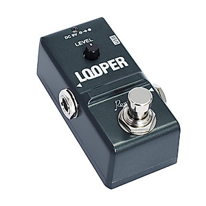 Rowin Nano Looper Pedal for Electric Guitar Effect 48Khz 24bit of Looping Unlimited Overdubs Suitable for Beginners or Solo Creators