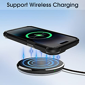 Arae for iPhone 14 Pro Max Case Clear, Hard Back Soft TPU Slim Shockproof Protective Bumpers Phone Cases Clear Cover for iPhone 14 Pro Max 6.7 inch, Black