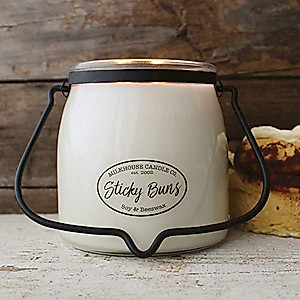 Milkhouse Candle Company, Creamery Scented Soy Candle: Butter Jar Candle, Sticky Buns, 16-Ounce